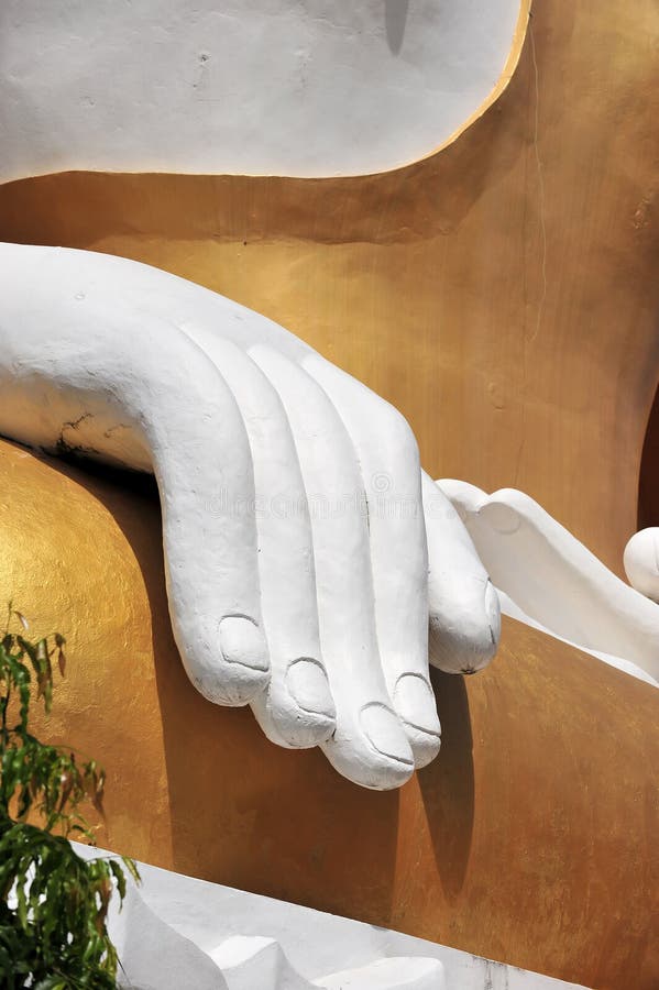 Monk with Hand Holding Give Alms Bowl Which Came Out of the Offerings ...