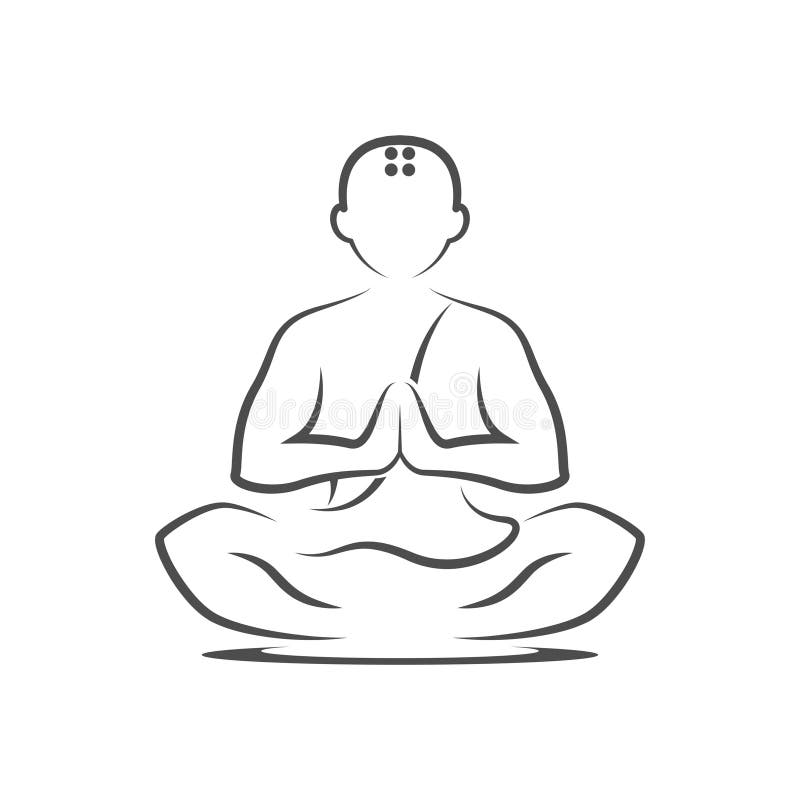 Monk Logo Design with Editable Slogan. Branding Book and Business Card ...