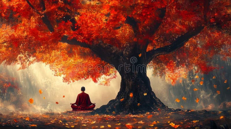 Monk Tree Stock Illustrations – 1,805 Monk Tree Stock Illustrations ...