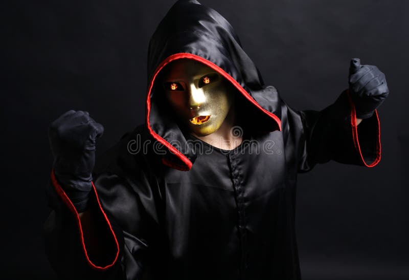 Monk mystical mask stock image. Image of dark, expression - 51136259