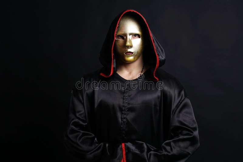 Monk mystical mask stock photo. Image of danger, clothing - 51136266