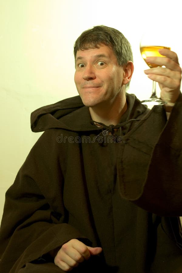 The Monk Praises the Wine stock photo. Image of monk, savor - 361222
