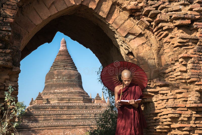 Monk reading a book stock image. Image of religion, culture - 79403337