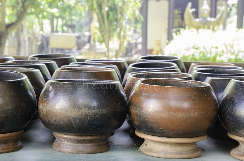 Monk s alms bowl stock image. Image of spiritual, icon - 44617219