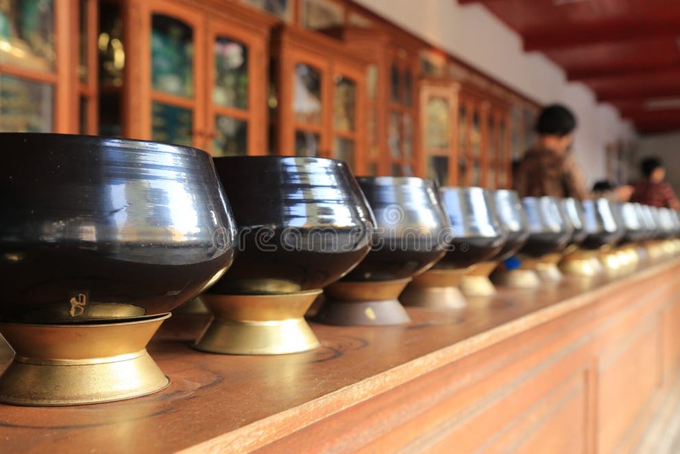 Monk alms bowl editorial photography. Image of icon, buddhist - 39462462