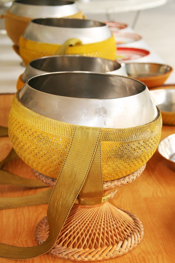 Monk s alms-bowl stock photo. Image of decoration, spirituality - 58025466
