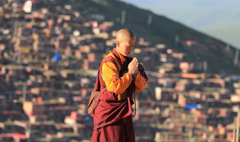Monk s prayer editorial image. Image of cultural, chinese - 52257505