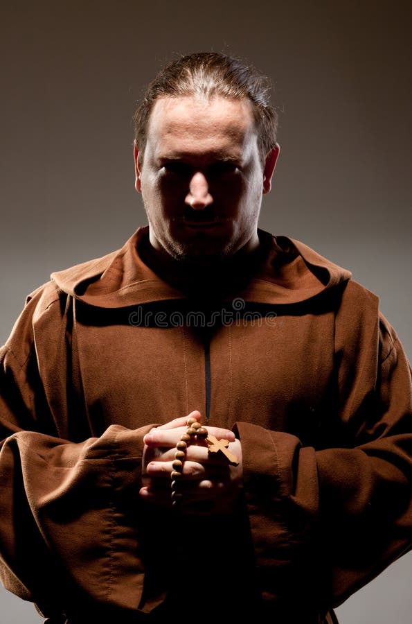 Preaching monk in church stock photo. Image of costume - 19721194