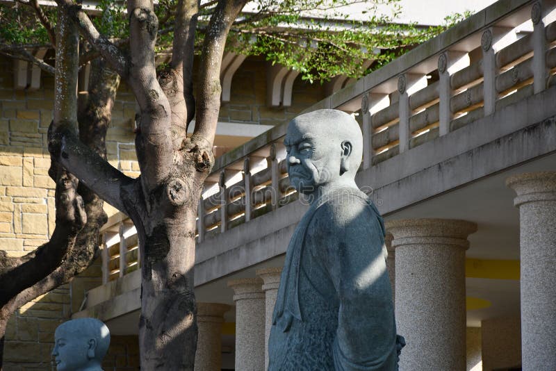 Monk Statue Inside the Fo Guang Shan Temple Complex, Dashu, Kaohsiung ...
