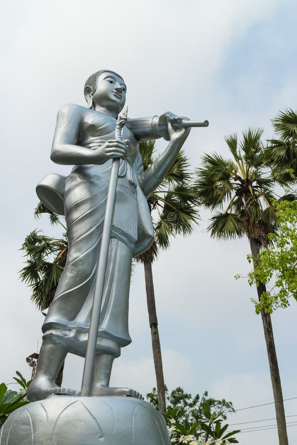Monk Statue Under Sun Light Stock Image - Image of ancient, faith: 51773147