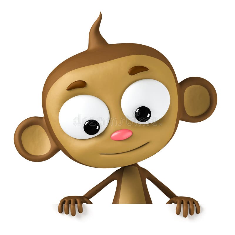 Thinking monkey stock vector. Illustration of isolated - 15932108