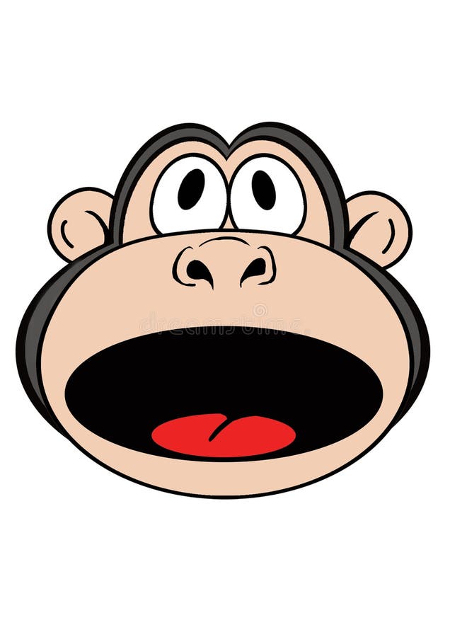 Cartoon Monkey Face Stock Illustrations – 15,055 Cartoon Monkey Face ...