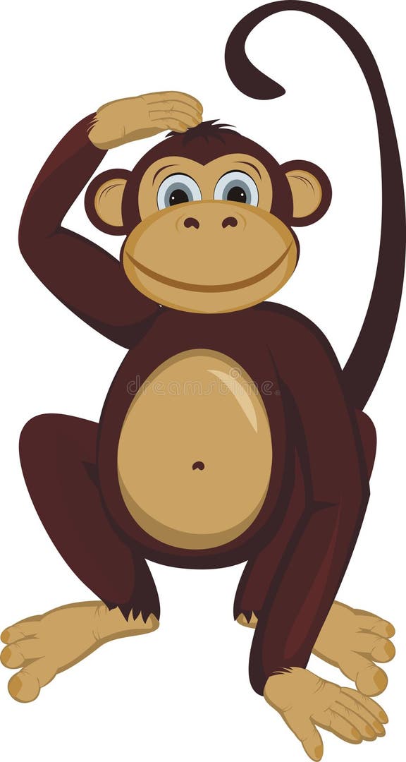 Monkey Scratching Head Stock Illustrations – 70 Monkey Scratching Head ...