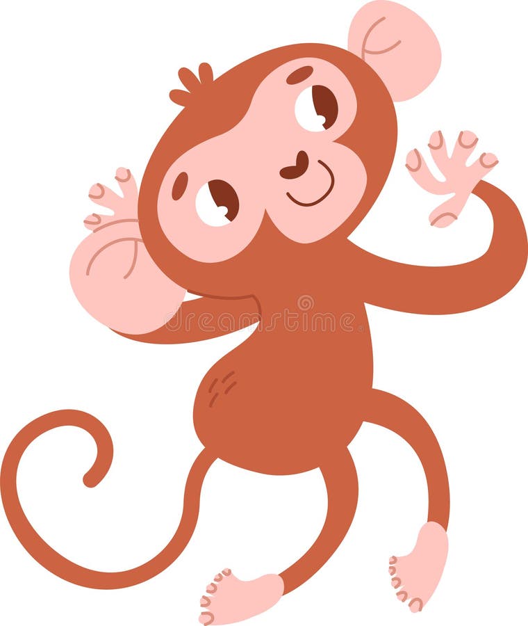Monkey Animal Dancing stock vector. Illustration of dance - 312275282