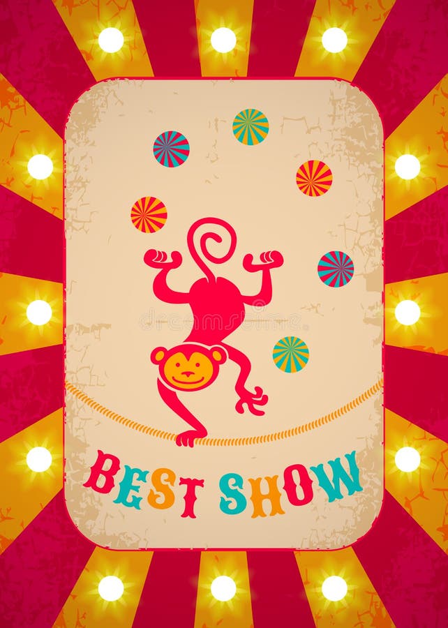 Circus poster stock vector. Illustration of glowing, arena - 52848156