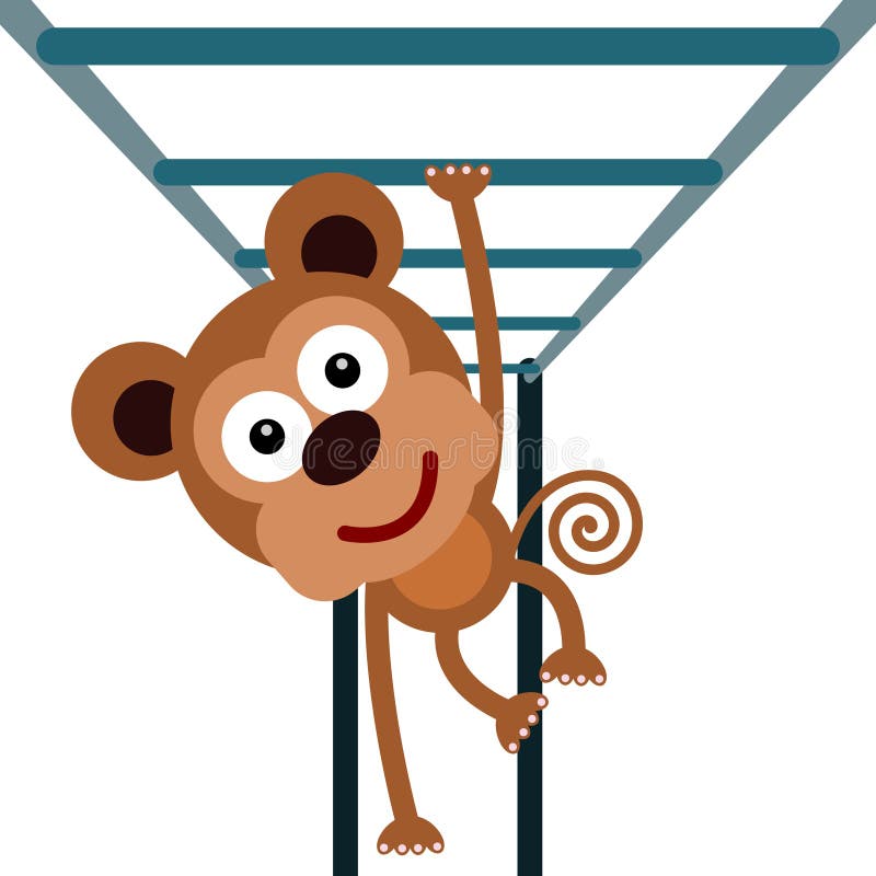 Monkey bars stock illustration. Illustration of cartoon - 30901433