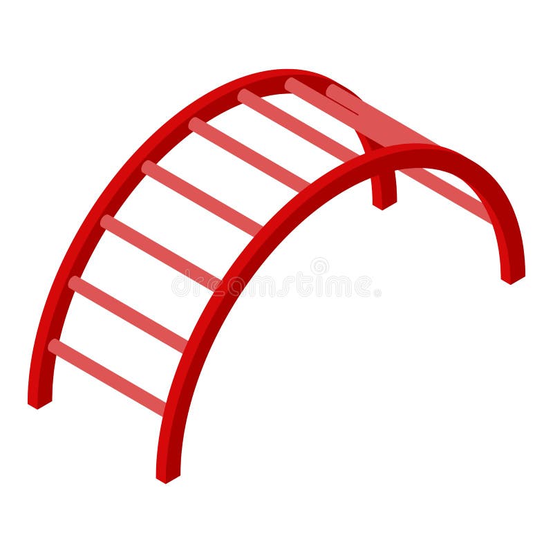 Monkey Bars Icon, Isometric Style Stock Vector - Illustration of piece ...