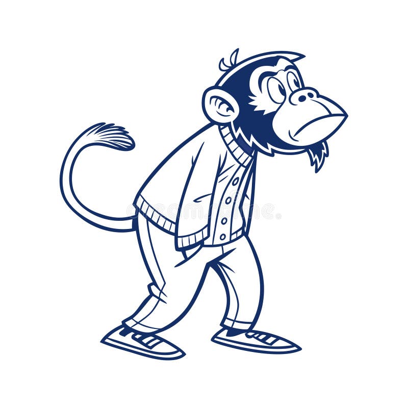 Monkey in a Breathless Cosplay Experience Stock Image - Illustration of ...