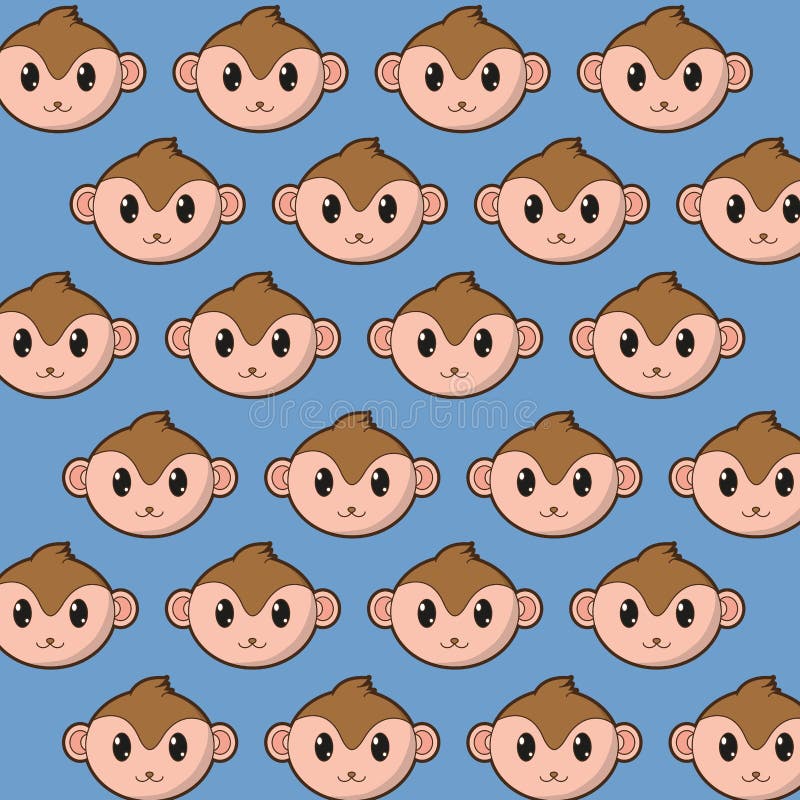 Monkey cartoon design stock vector. Illustration of fauna - 109232685