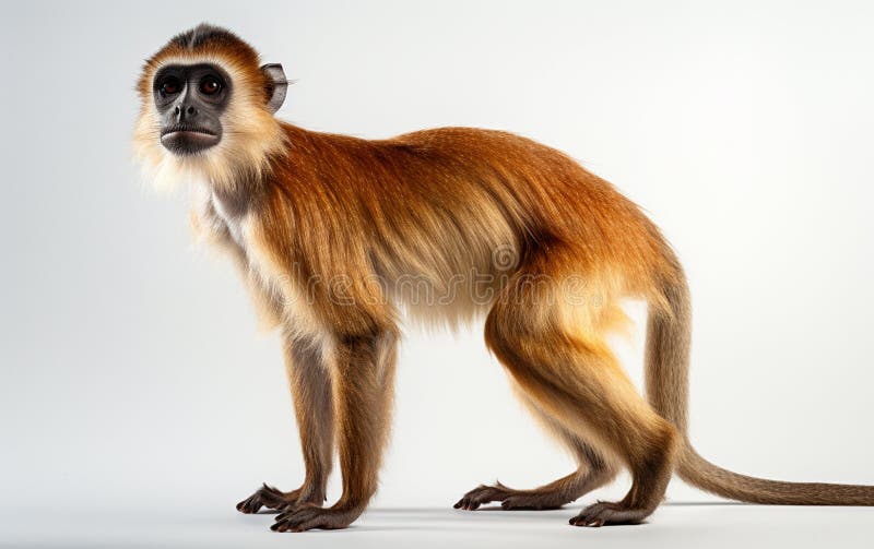 Monkey on Clear Background -Generative Ai Stock Illustration ...