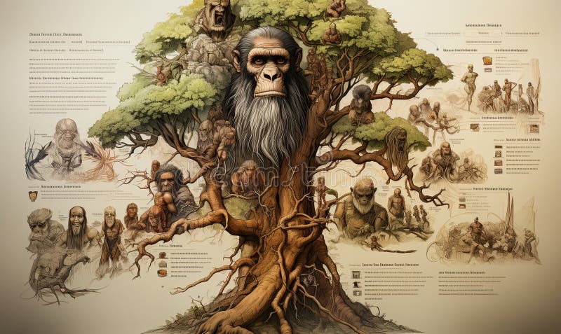 Monkey Climbing Tree Poster Stock Photo - Image of forest, wildlife ...