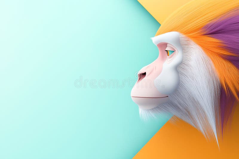 Side Profile Monkey Stock Illustrations – 313 Side Profile Monkey Stock ...