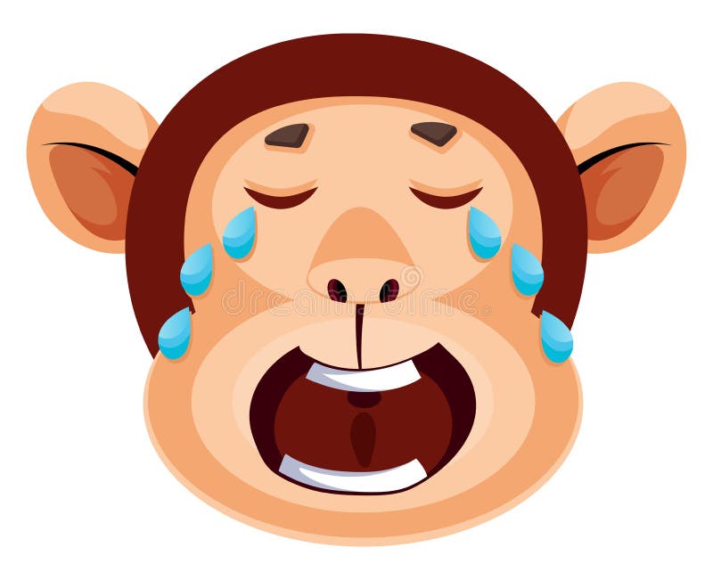 Crying Monkey Stock Illustrations – 254 Crying Monkey Stock ...