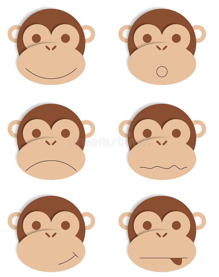 Monkey stock vector. Illustration of pets, chimpanzee - 60885640