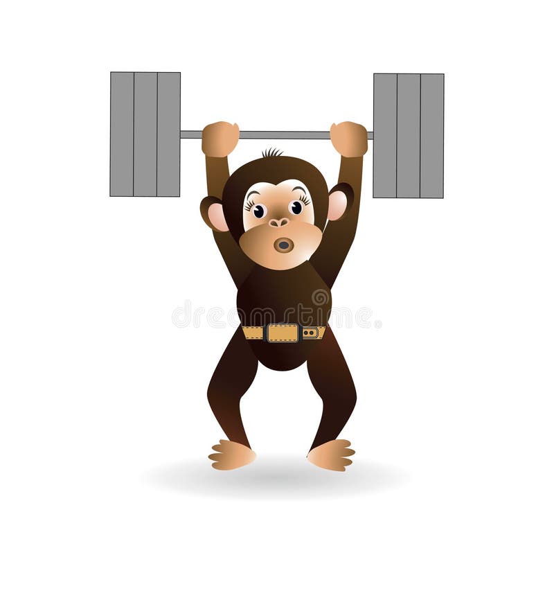 Monkey Muscle Cartoon Stock Illustrations – 317 Monkey Muscle Cartoon ...