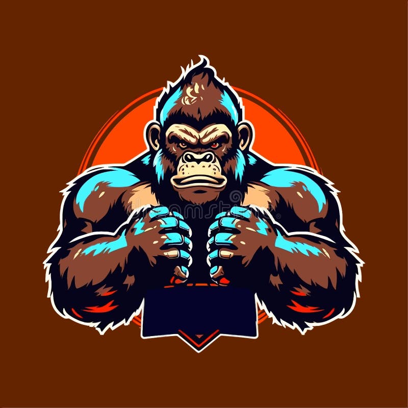 Monkey Esports Mascot Designs, Gaming Logo Template, Illustration Stock ...