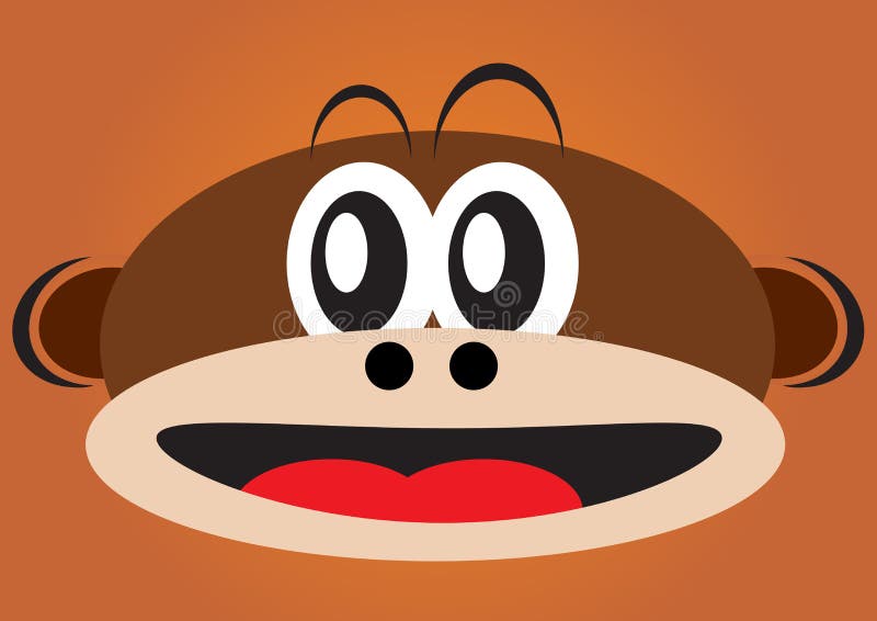 Monkey face stock vector. Illustration of monkey, animal - 22782846