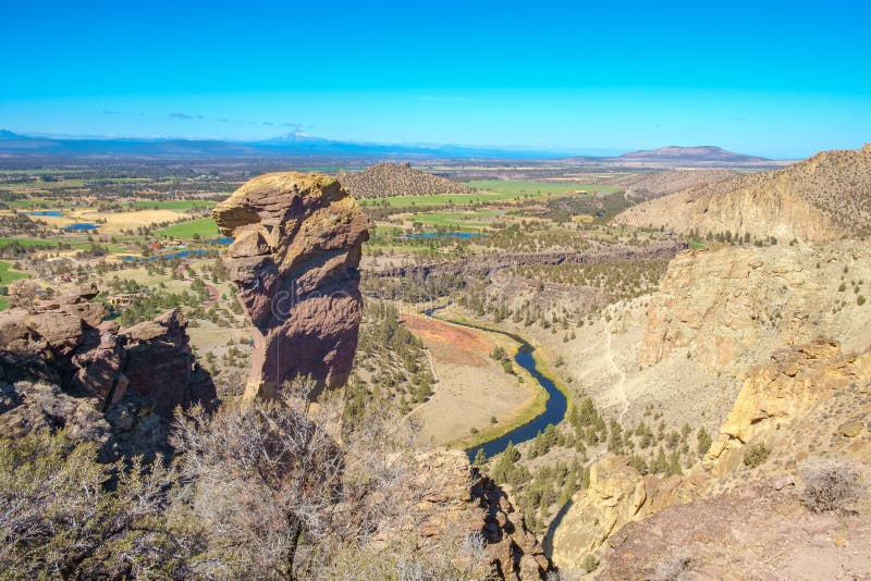 Monkey Face, Smith Rock State Park, Oregon, USA Stock Image - Image of ...