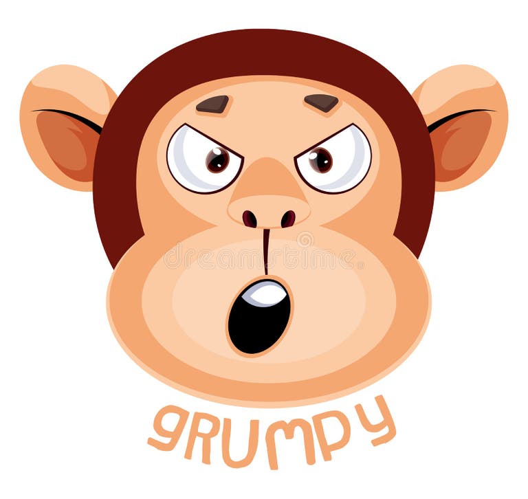 Grumpy Monkey Stock Illustrations – 120 Grumpy Monkey Stock ...