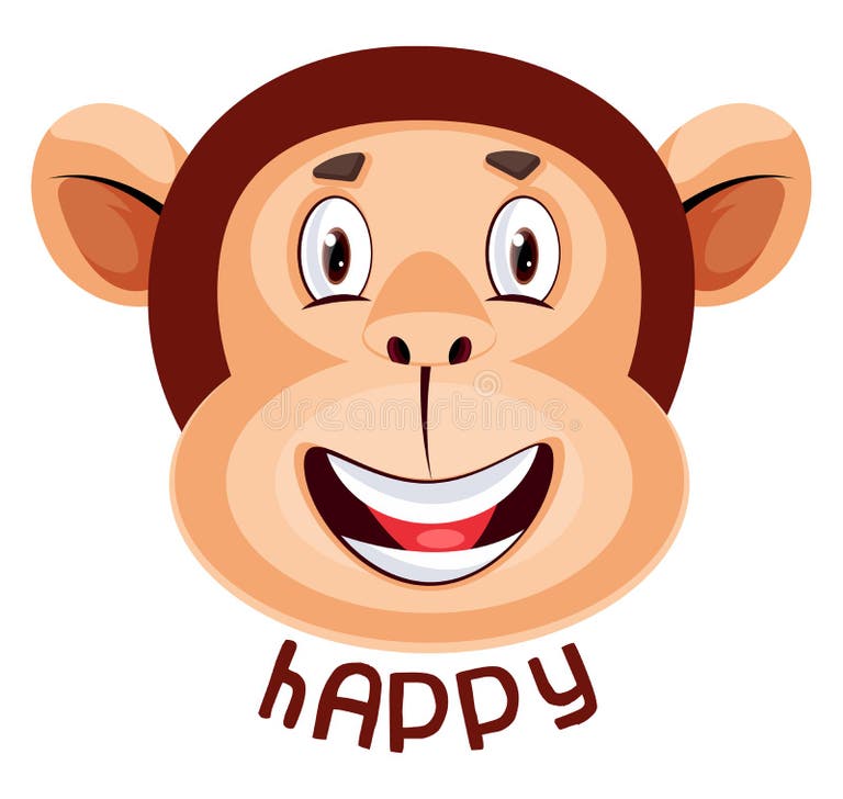 Happy Monkey Vector Stock Illustrations – 31,538 Happy Monkey Vector ...