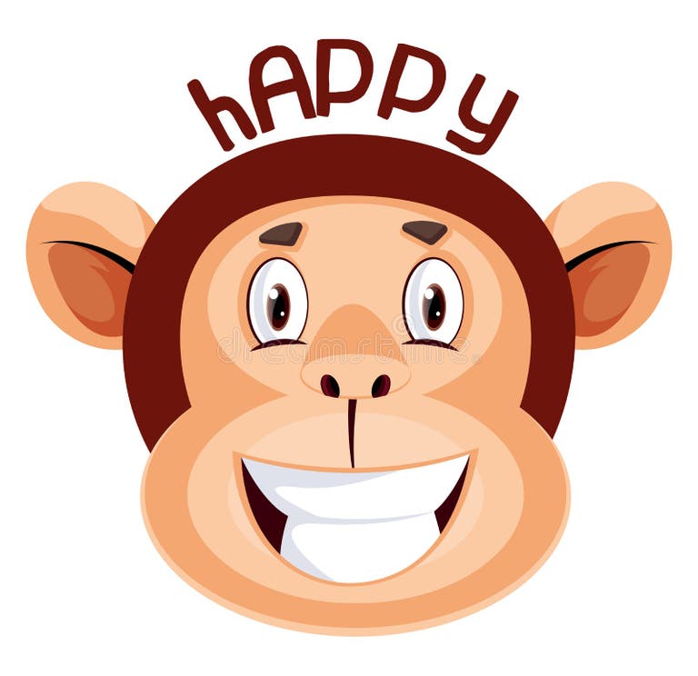 Happy Monkey Vector Stock Illustrations – 31,538 Happy Monkey Vector ...