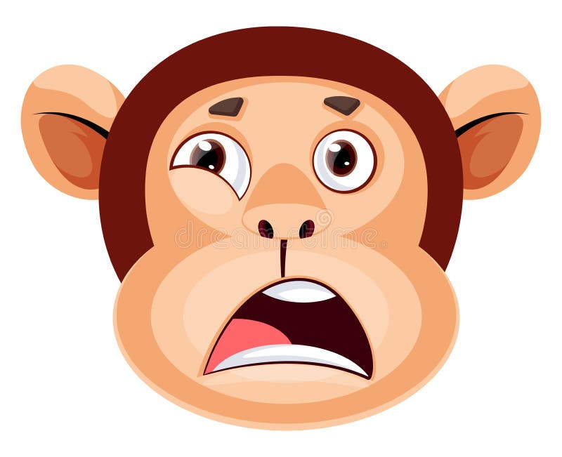 Stress monkey stock vector. Illustration of monkey, primate - 16546648