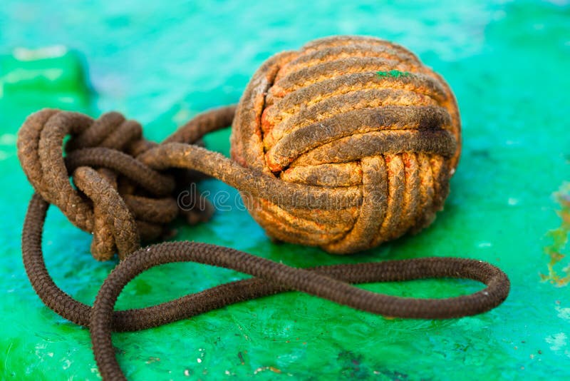 Monkey s Fist stock image. Image of secure, knot, crafts - 15273929