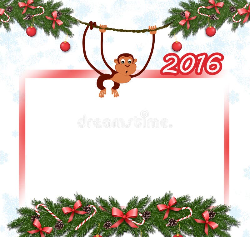 Monkey 2016 stock illustration. Illustration of frame - 63412008