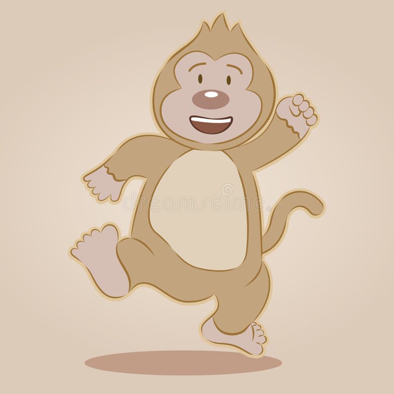 Monkey Fun Character Cartoon Book Stock Vector - Illustration of monkey ...