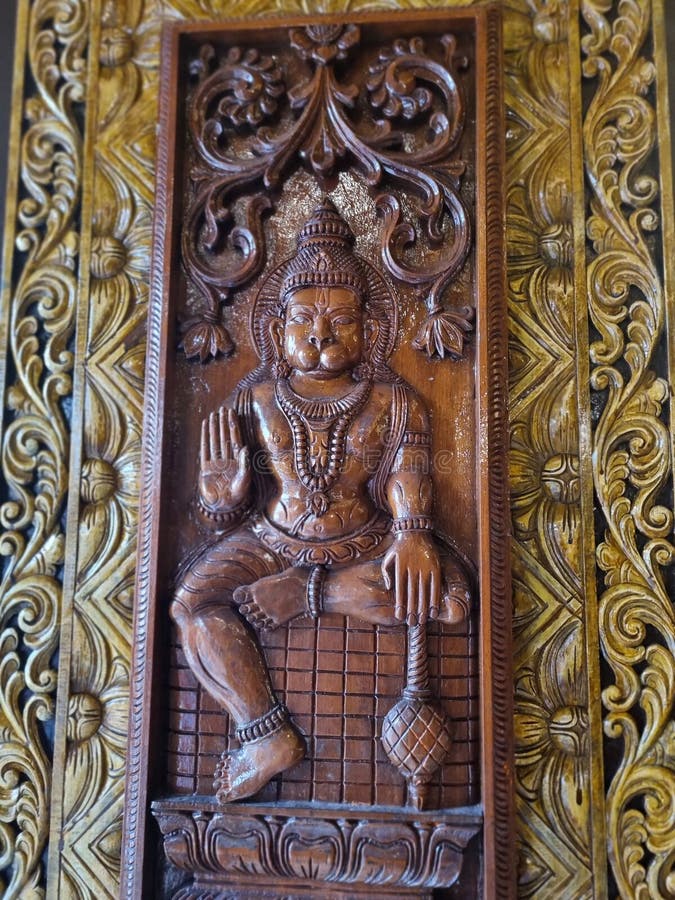 Monkey God Entrance Carving Stock Image - Image of monkey, carvong ...