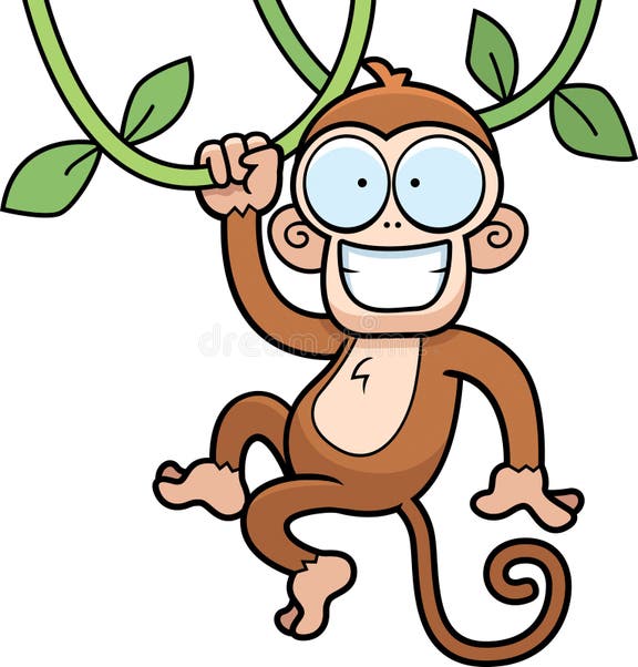 Cartoon Monkey Hanging Stock Illustrations – 2,954 Cartoon Monkey ...