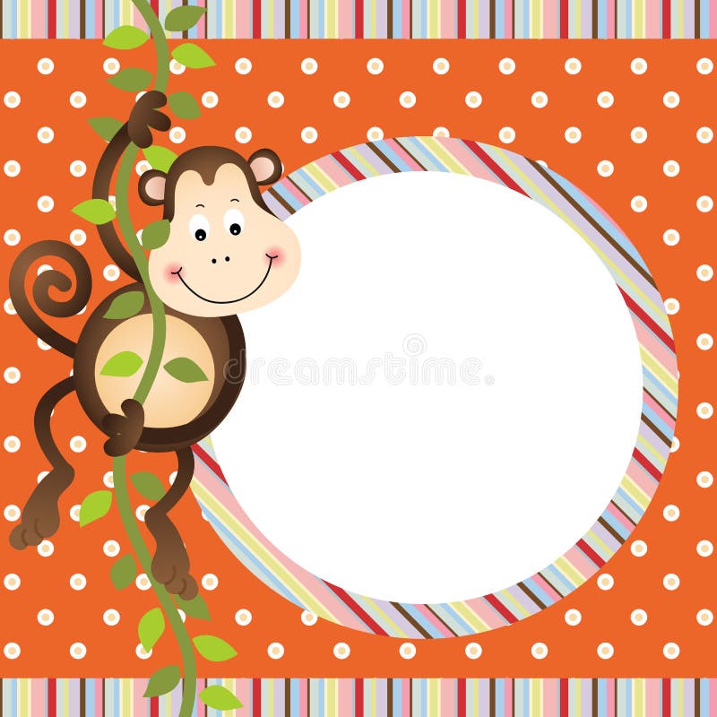 Monkey Hanging Frame Stock Illustrations – 103 Monkey Hanging Frame ...