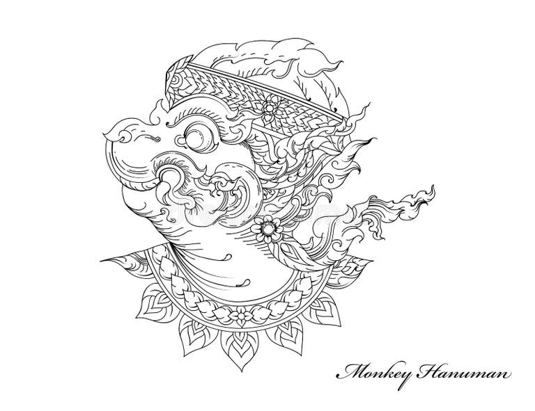 Art Thai Monkey Stock Illustrations – 313 Art Thai Monkey Stock ...