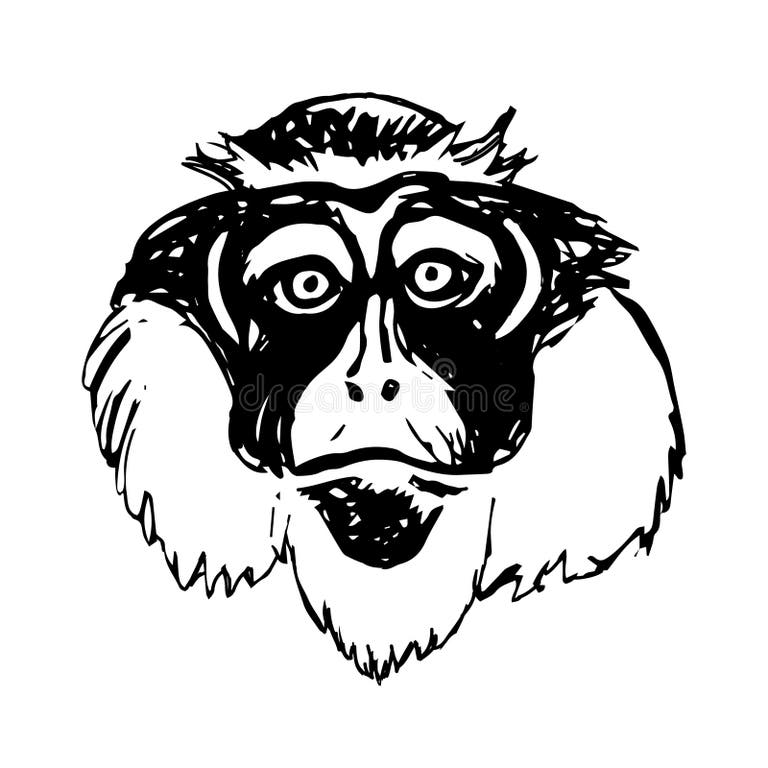 Sad Monkey Face Stock Illustrations – 871 Sad Monkey Face Stock ...