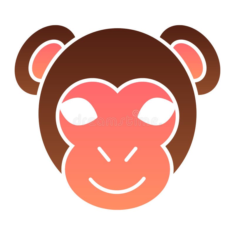 Monkey Head Thin Line Icon. Minimal Style Face Symbol, Little Gorilla ...