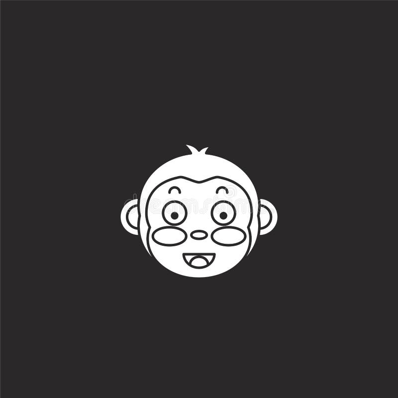 Monkey Icon. Filled Monkey Icon for Website Design and Mobile, App ...
