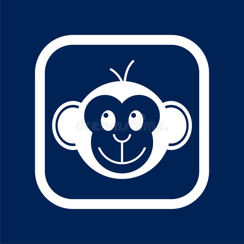 Monkey icon - Illustration stock vector. Illustration of computer ...
