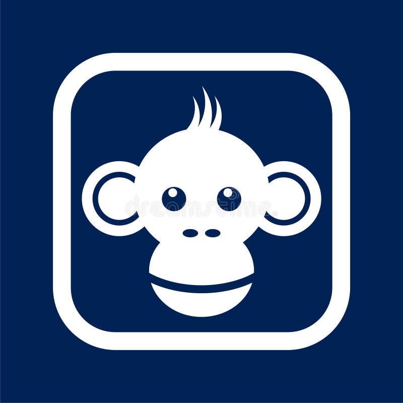 Monkey icon - Illustration stock vector. Illustration of community ...