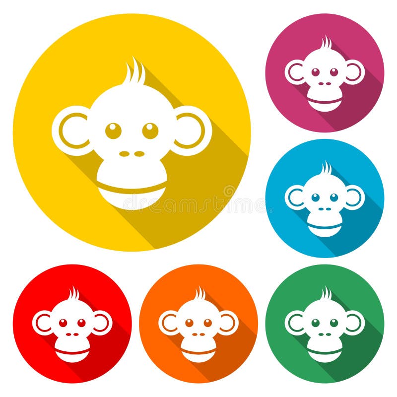 Monkey icon - Illustration stock vector. Illustration of expression ...