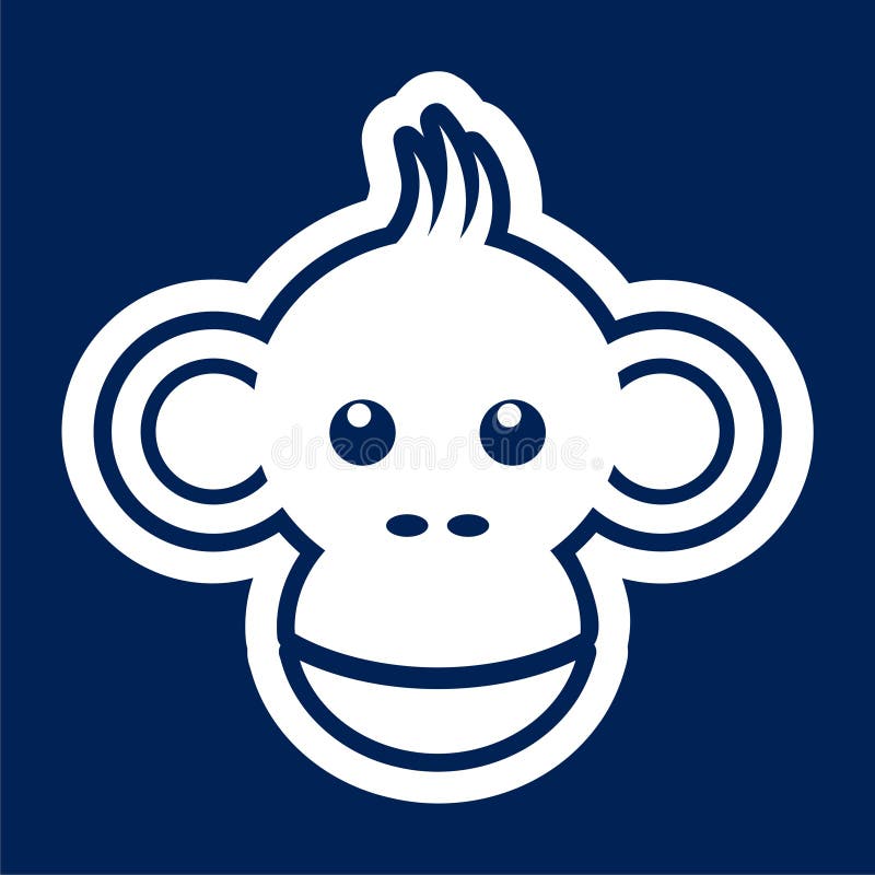 Monkey icon - Illustration stock vector. Illustration of head - 154262942